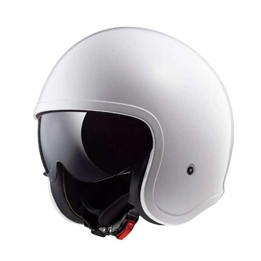 LS2 Helmet Half Face OF599 Spitfire 2 Mono White – Leks Motogears