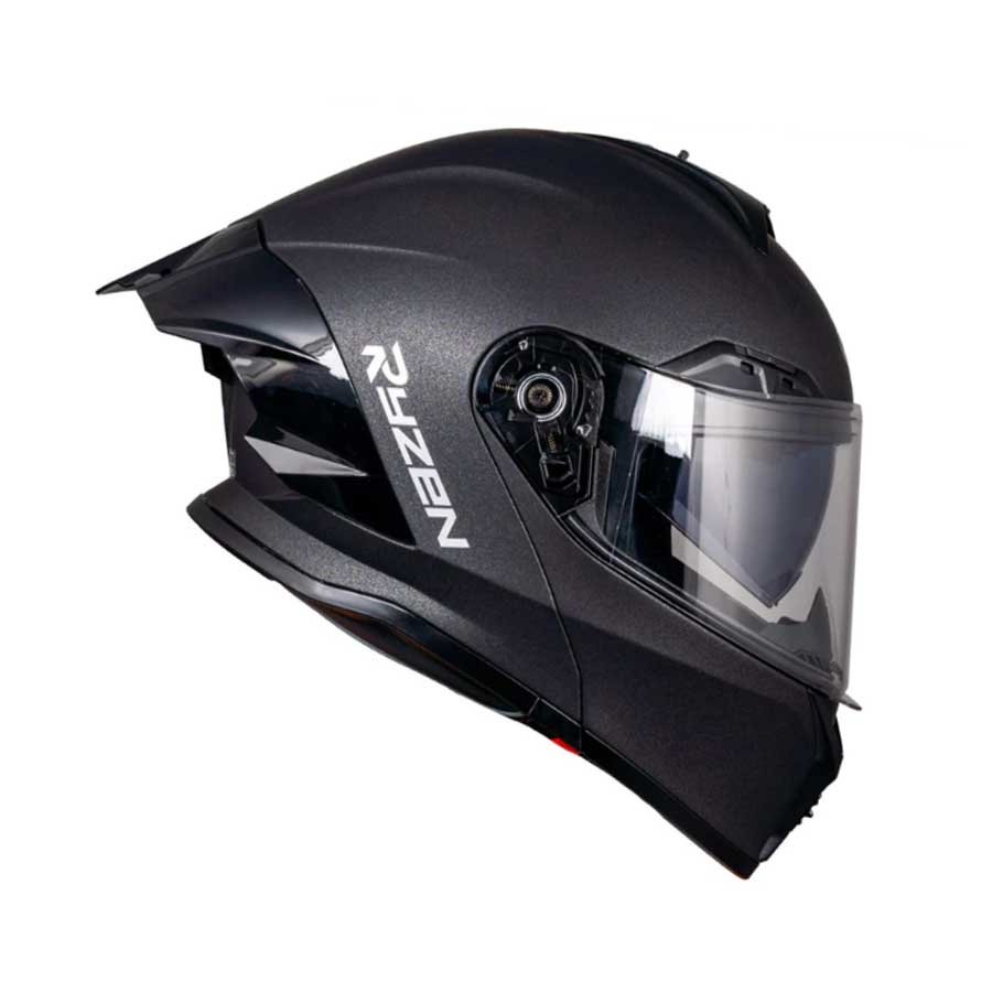 Ryzen Helmet Modular ZX-400V V2 Mono Matte Titanium – Leks Motogears