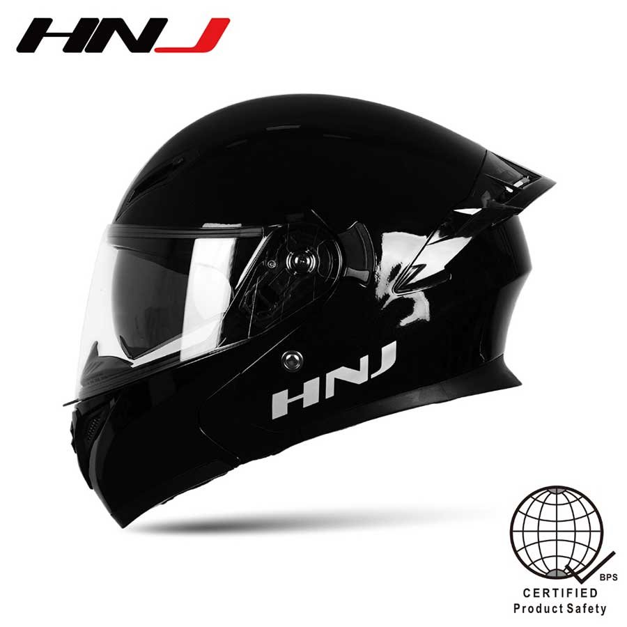 HNJ Helmet Modular 811 Plain Black – Leks Motogears